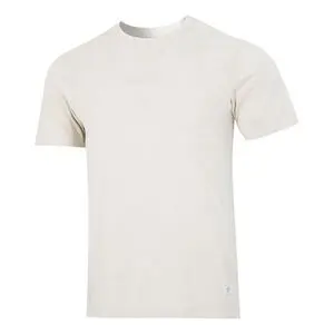 Adidas Solid Color Logo Athleisure Casual Sports Round Neck Short Sleeve White T-shirt - Default Color