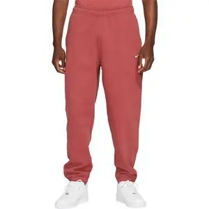 Nike Solid Color Fleece Lined Bundle Feet Casual Sports Pants/trousers/joggers Red - Multi-color
