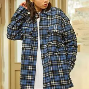 VANS Long Sleeve Plaid Shirt With Logo Detail