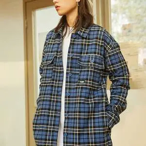 VANS Long Sleeve Plaid Shirt With Logo Detail
