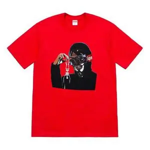 Supreme Ss19 Creeper Tee Frankenstein Printing Short Sleeve - Red