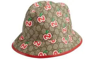 Gucci Gg Apple Print Canvas Hat