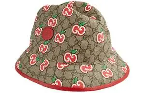 Gucci Gg Apple Print Canvas Hat