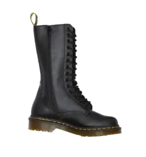 Dr. Martens 1914 Vonda Embroidered Leather Mid Calf Boots