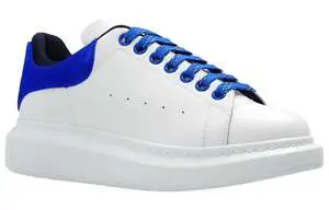 Alexander McQueen Oversized Lace-up Sneakers - White/blue