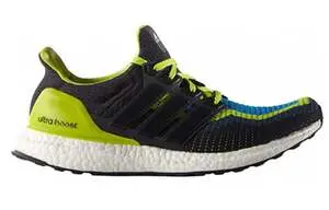 Adidas Ultraboost 2.0 'solar Slime' Sneakers - Black