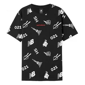 NEW BALANCE Printed Short Sleeve T-shirt - Black