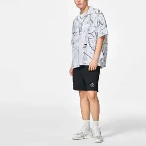 LI-NING X Glare Way Of Wade Full Version Logo Shirt 'white Grey