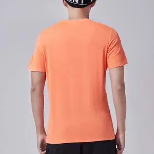 Adidas Solid Color Quick Dry Athleisure Casual Sports Short Sleeve Orange T-shirt - Multi-color