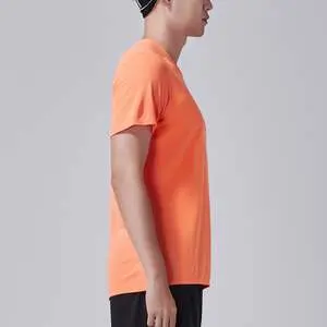 Adidas Solid Color Quick Dry Athleisure Casual Sports Short Sleeve Orange T-shirt - Multi-color