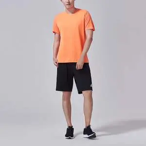 Adidas Solid Color Quick Dry Athleisure Casual Sports Short Sleeve Orange T-shirt - Multi-color