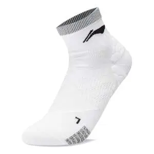 LI-NING Running Logo Socks - White/black