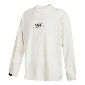 JORDAN Ss22 Loog Printing Long Sleeves Round Neck Autumn Creamy White - Default Color