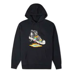 CONVERSE Graphic Print Fleece Lined Hoodie - Default Color