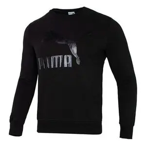 PUMA Classics Logo Crew Neck Sweater - Black