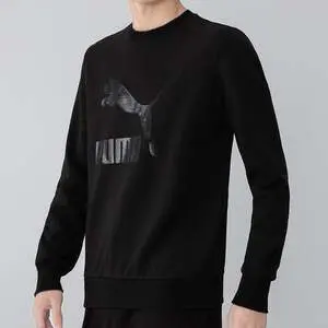 PUMA Classics Logo Crew Neck Sweater - Black