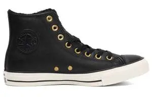 CONVERSE Chuck Taylor All Star High Top Leather Sneakers - Black