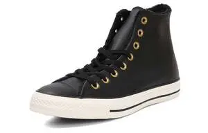 CONVERSE Chuck Taylor All Star High Top Leather Sneakers - Black