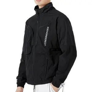 JORDAN Ss22 Solid Color Zipper Stand Collar Sports Jacket