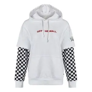 VANS Embroidered Checkerboard Print Hoodie