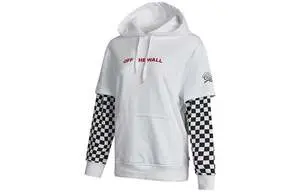 VANS Embroidered Checkerboard Print Hoodie