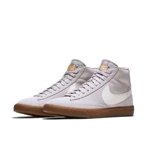 Nike Blazer Mid High Top Sneakers - Grey/white