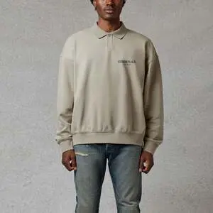 Fear Of God Fw20 Long Sleeve Polo Shirt 'olive
