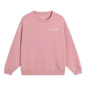 LI-NING Way Of Wade Crewneck Graphic Sweatshirt - Pink/white