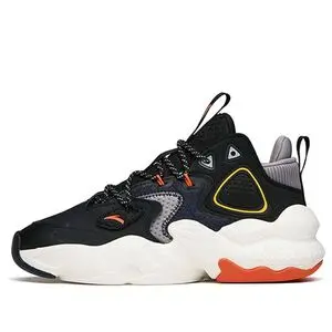 ANTA Badao 2 High Top Sneakers - Black/white/orange