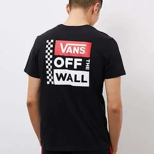 VANS Grid Alphabet Printing Short Sleeve Couple Style