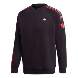 Adidas Originals Crewneck Sweatshirt With Sporty Stripes