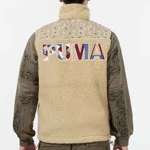 PUMA Paisley Woven Sherpa Vest
