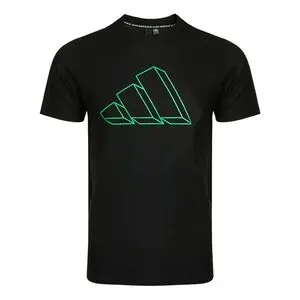 Adidas Fi Gfx Tee Athleisure Casual Sports Round Neck Short Sleeve - Black