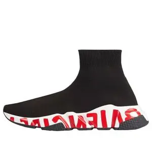 Balenciaga Speed Trainer Midsole Graffiti - Black/red/white