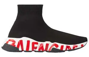 Balenciaga Speed Trainer Midsole Graffiti - Black/red/white
