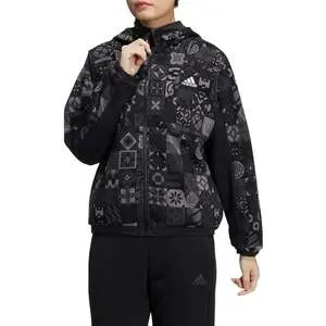 Adidas Reversible Sports Hooded Jacket - Black
