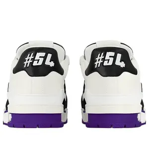 LOUIS VUITTON Trainer Sneakers - White/violet/black