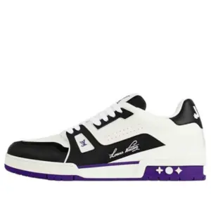 LOUIS VUITTON Trainer Sneakers - White/violet/black
