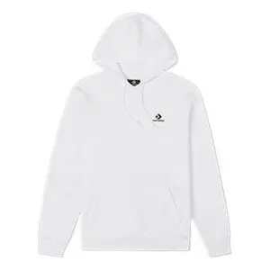 CONVERSE Embroidered Star Chevron Pullover Hoodie - White