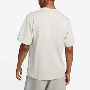 Nike Eye Pattern Logo Printing Round Neck Casual Short Sleeve Gray T-shirt - Default Color