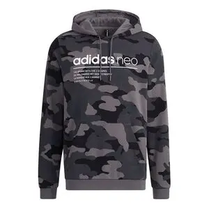 Adidas Neo Camouflage Print Hoodie - Multi-color