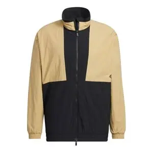 Adidas Contrast Color Stitching Alphabet Printing Stand Collar Sports Jacket - Default Color
