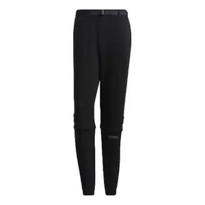 Adidas Originals Solid Color Lacing Casual Joggers/pants/trousers Black - Default Color
