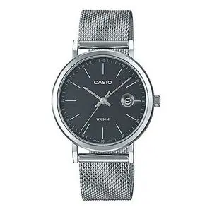 Casio Analog Wrist Watch With Mesh Strap
