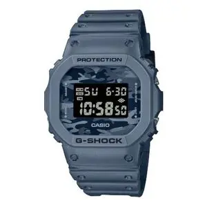 Casio G-shock Square Camouflage Watch - Blue