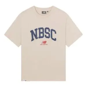 NEW BALANCE Logo Print Tee Asia Sizing 'beige Blue