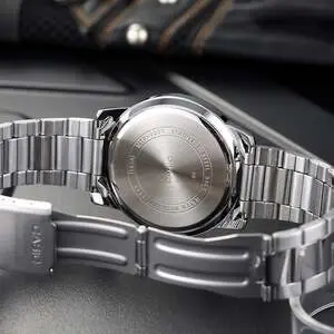 Casio Analog Watch With Stainless Steel Strap