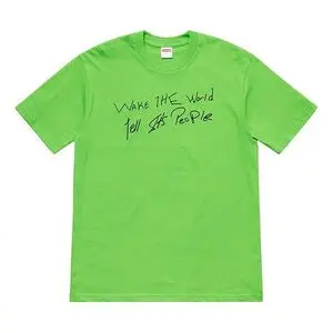 Supreme Ss19 Buju Banton Wake The World Tee - Green