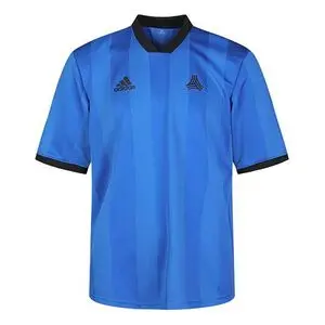 Adidas Soccer/football Sports Round Neck Short Sleeve Jersey - Blue