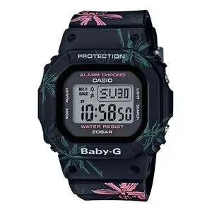 Casio Casio Baby-G Digital Watch With Floral Print Black